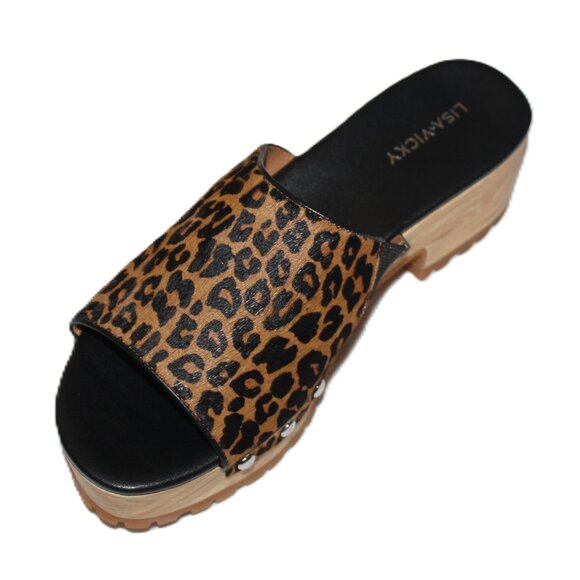 Lisa Vicky | Shoes | Lisa Vicky Victor2 Cognac Leopard Hair Calf Sandal ...